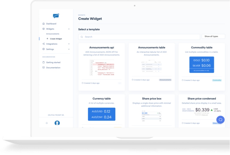 Share Link – Share market data on your website